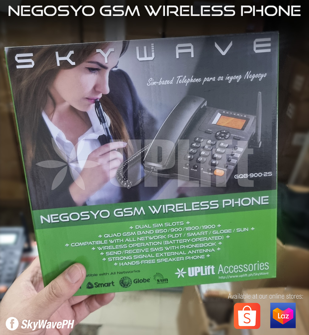SkyWave Dual-SIM Quad-Band GSM Wireless Telephone Phone for PLDT Smart Globe Sun SIM | Shopee ...