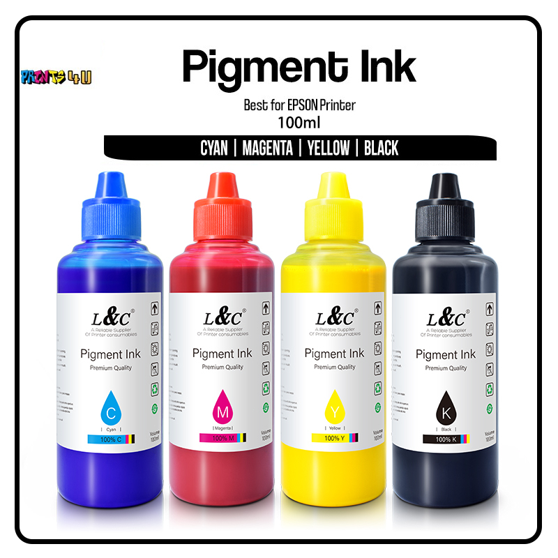 L&C Pigment Ink For Epson Printer 100ml For Inkjet Printer Transfer ...