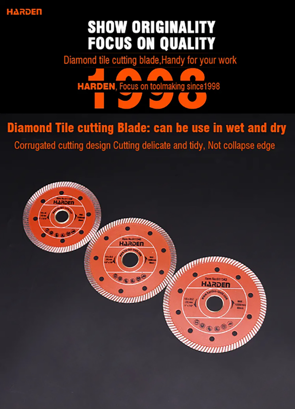 Harden Diamond tile cutting blade Great Quality Multitool Wet Dry ...