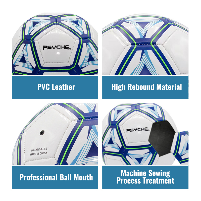 Psyche Soccer Ball Leather Football Official Size 5 Classic Outdoor ...