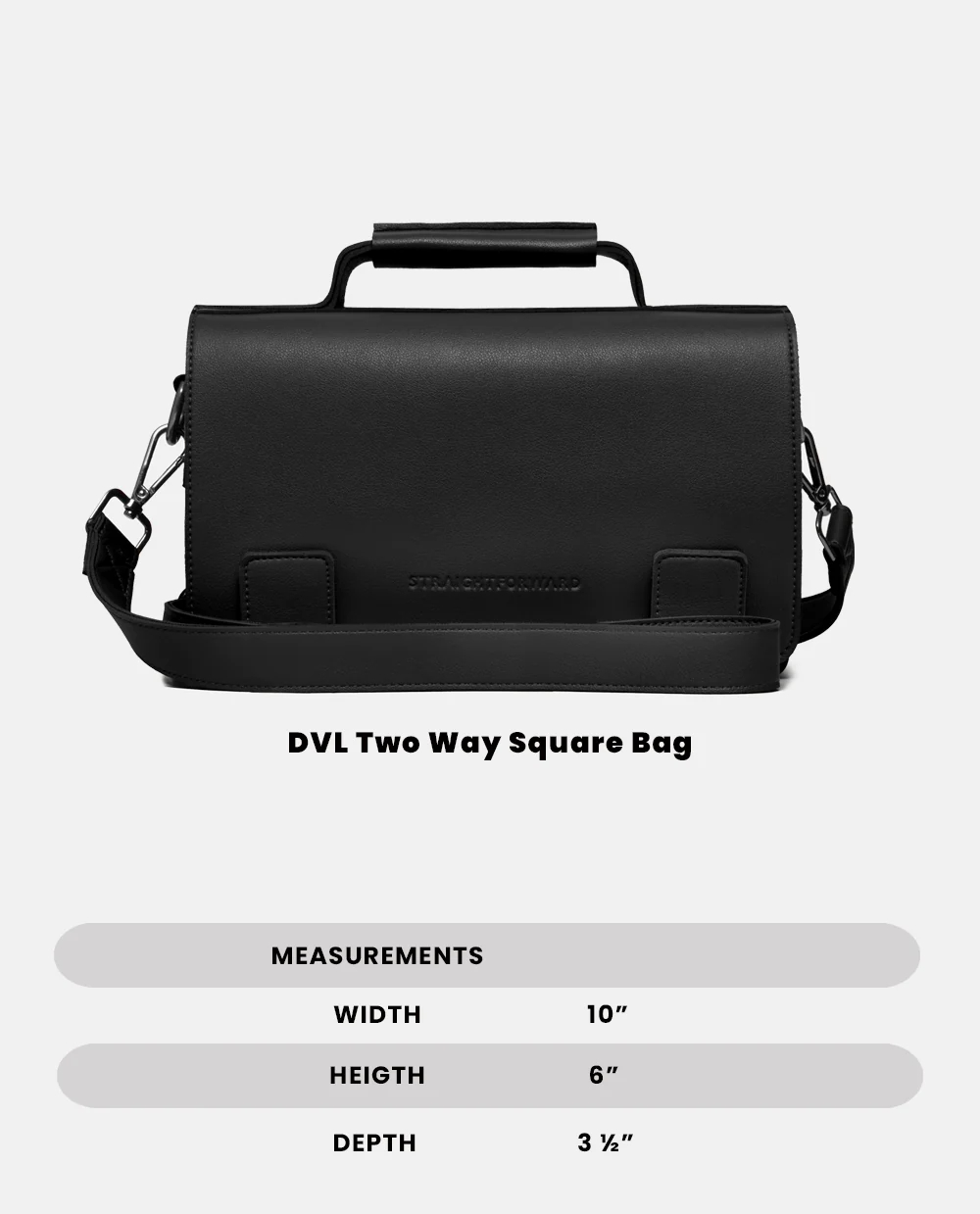 Straightforward DVL 2-Way Square Bag | Shopee Philippines