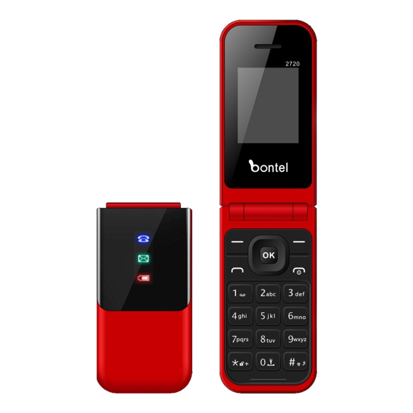 TELEGO Bontel 2720 Flip Mobile Phone 1000mAh Dual Sim Keypad Phone ...