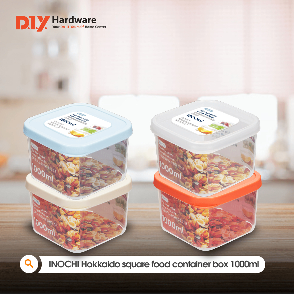 INOCHI Hokkaido Square Food Container Box 1000ml | Shopee Philippines