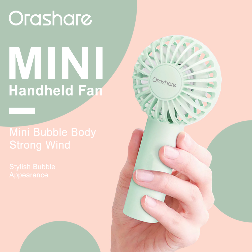Orashare HF02 Mini Fan Portable and Lightweight 3 Speed Wind Hand Fan ...