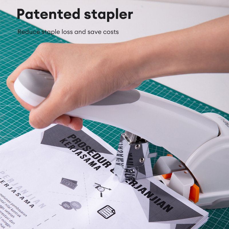 Deli Stapler Heavy Duty 120 Sheets Book Binding Gun Tacker Large ...