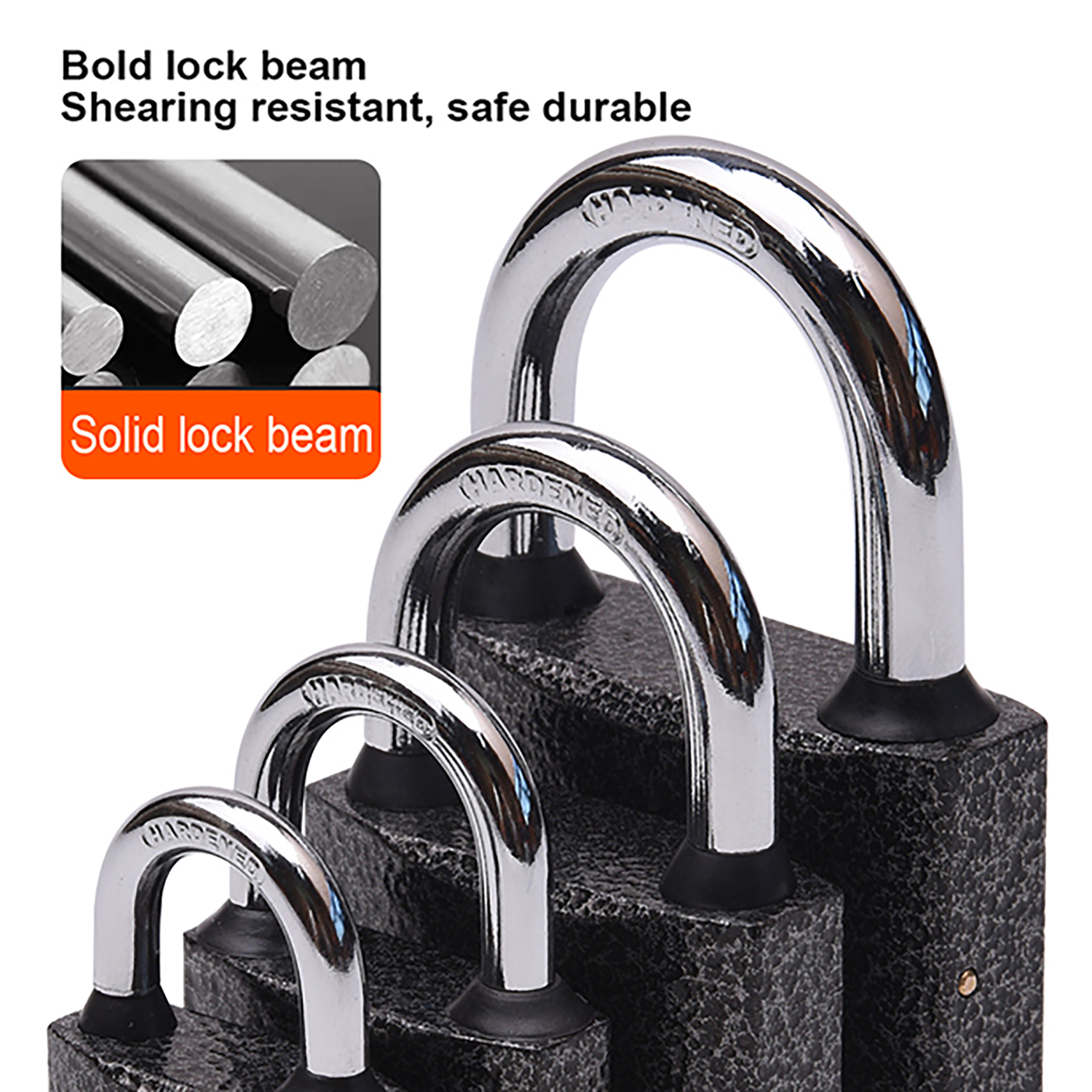 Harden 32mm - 63mm Padlock Against Corrosion Iron Padlock | Shopee ...
