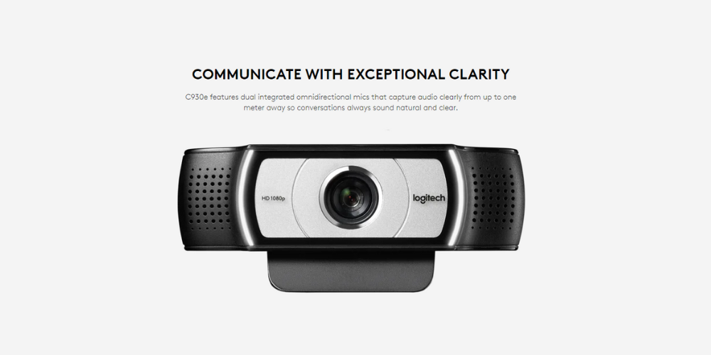 Logitech C930C HD Smart 1080P Webcam with Cover for Computer Zeiss USB ...
