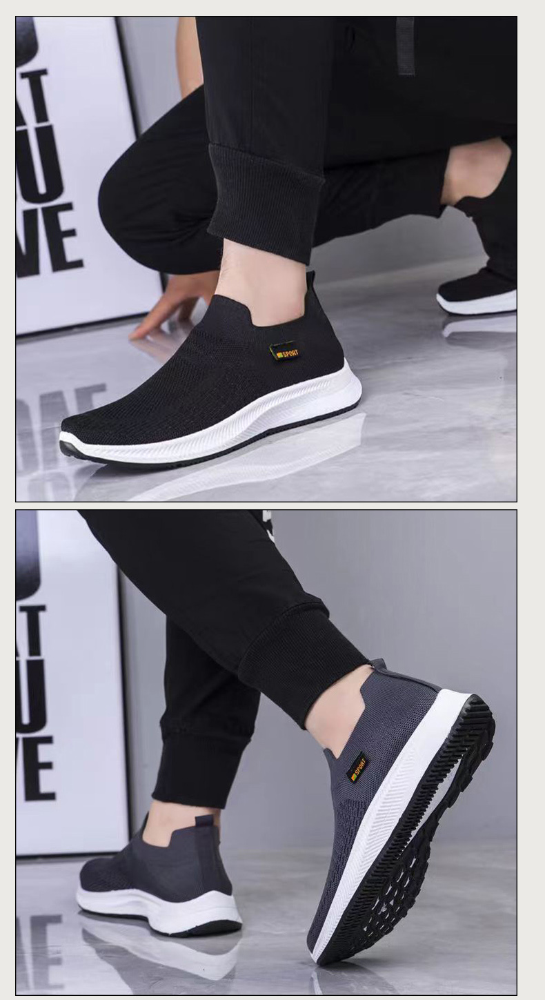 HANKINS Men's Running Shoes Fashion Rubber Soft Sole Sports Shoes ...