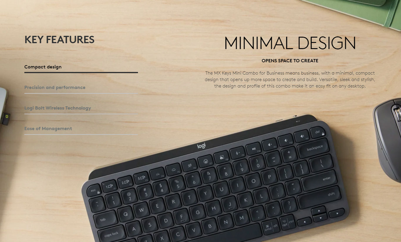 Logitech MX Keys Mini Multi-OS Multi-Connection Wireless Keyboard ...