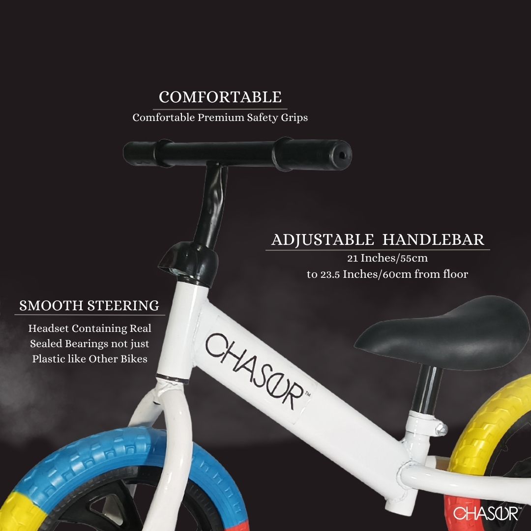 Chaser Wheelies Rainbow Balance Bike for Kids – No Pedals, Lightweight Balancer Bike (Ages 2–5 ...