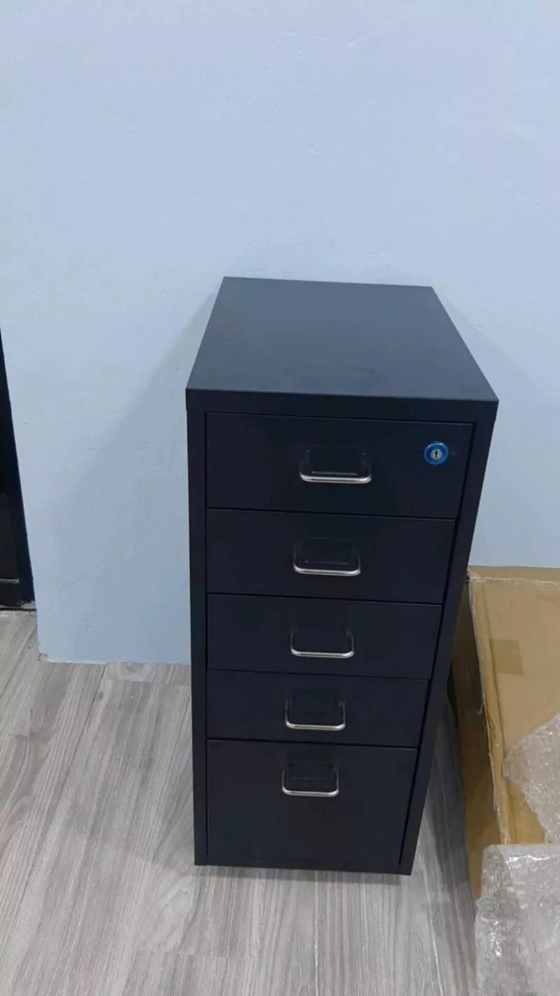 【On Hand】3/5/6 Layer Metal Cabinet Drawer With Lock Steel File Drawer ...