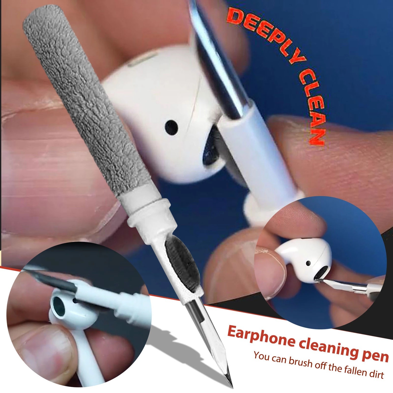 Multi-function device dust collector Bluetooth headphone cleaning pen ...