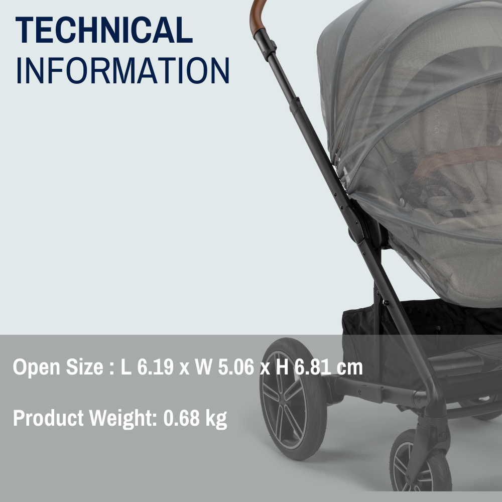 Nuna Stroller Insect Net Compatible With All Nuna Strollers | Shopee Philippines