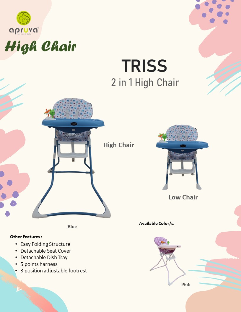 Apruva Triss 2 in 1 High Chair HC205 | Shopee Philippines