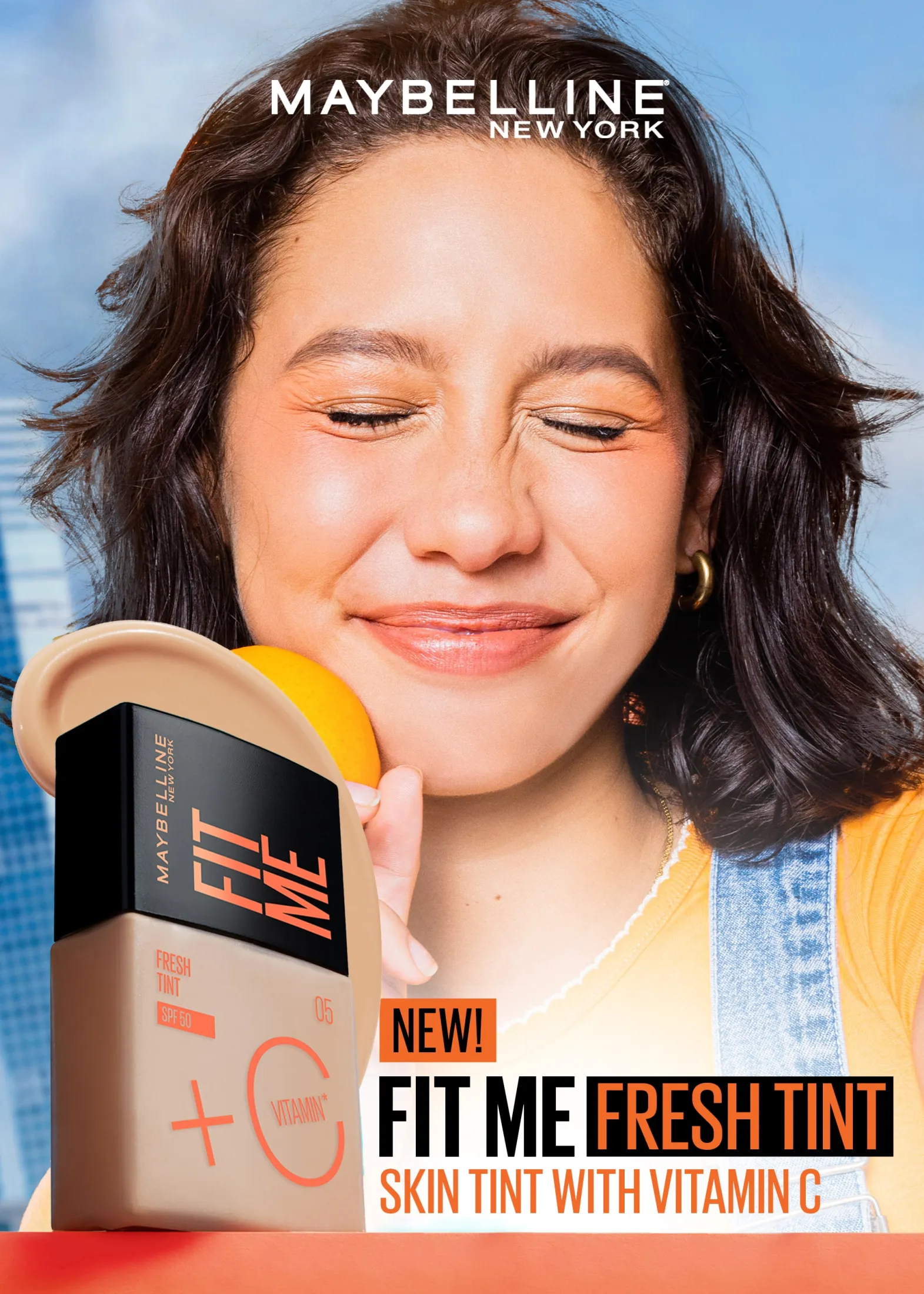 Maybelline Fit Me Fresh Tint with Vitamin C Skin Tint, Brightening ...