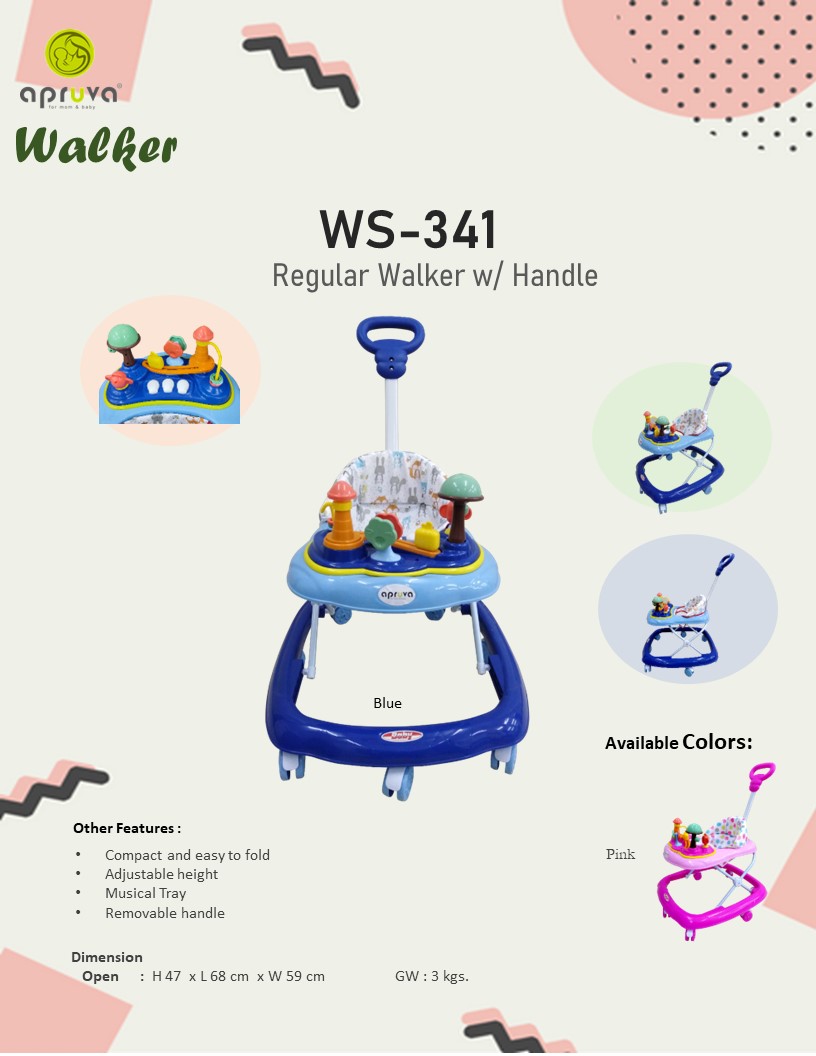 Apruva Regular Walker With Handle Forest WS341 | Shopee Philippines