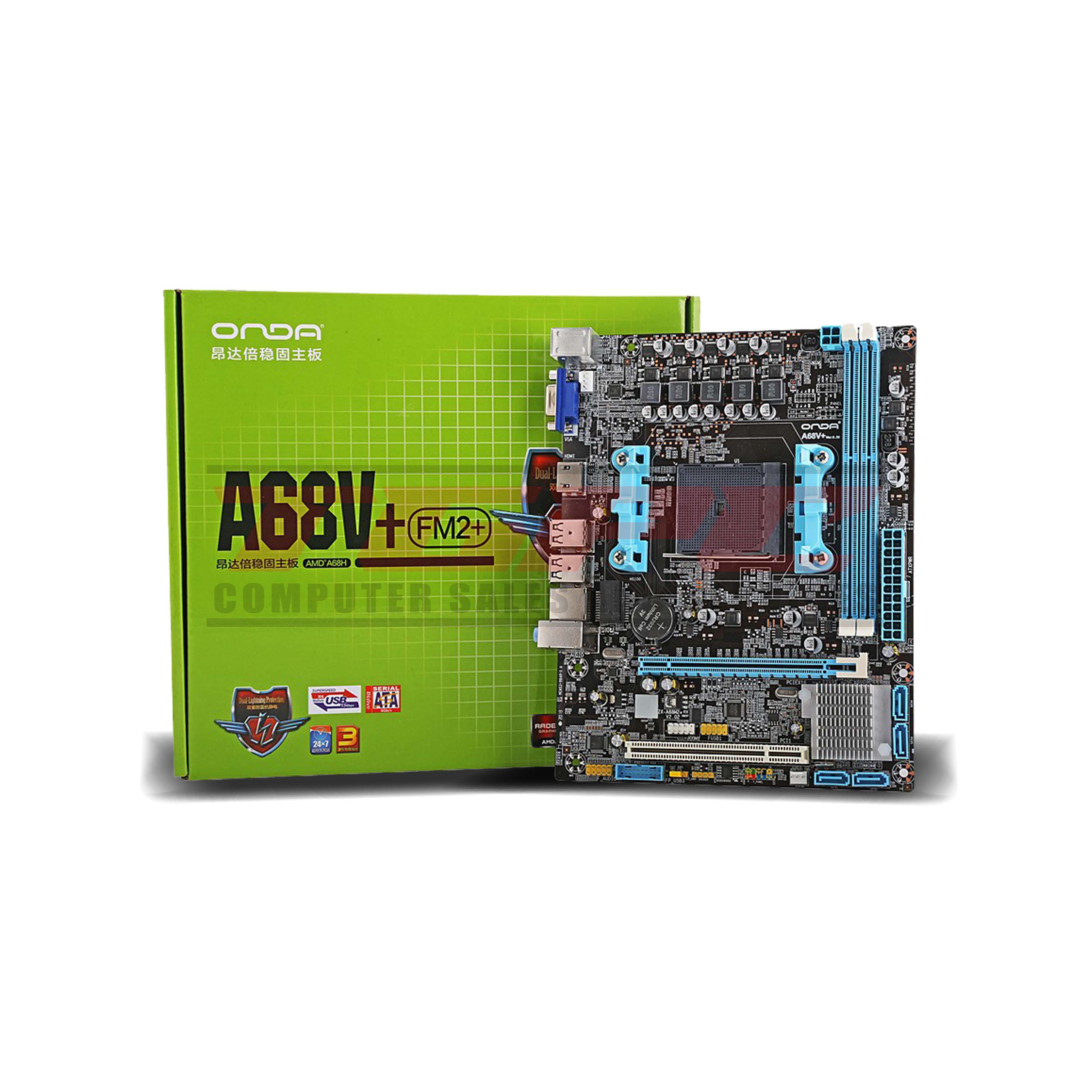 ONDA A68V+ AMD FM2+ MOTHERBOARD DESKTOP COMPUTER CPU A6 A8 A10 | Shopee Philippines