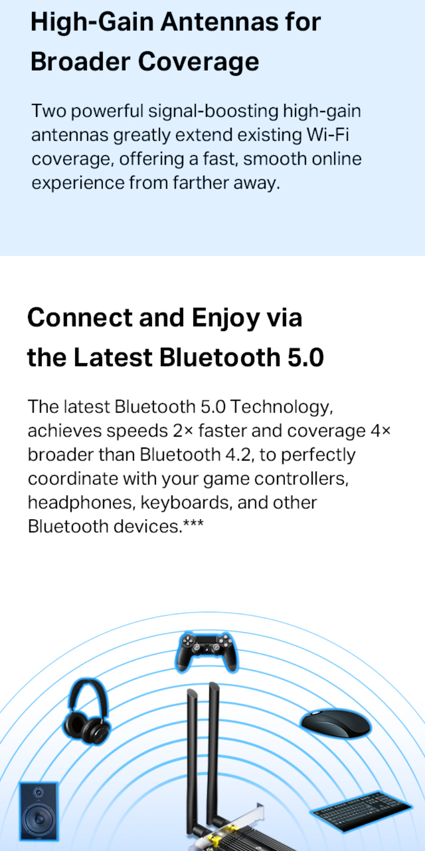 TP-Link | Archer TX50E | AX3000 | Wi-Fi 6 | Bluetooth 5.0 | PCIe ...