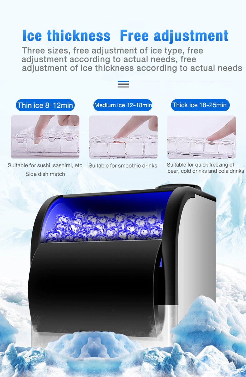 25/75/95KG Automatic Ice Machine Ice Maker Smart ice machine for ...