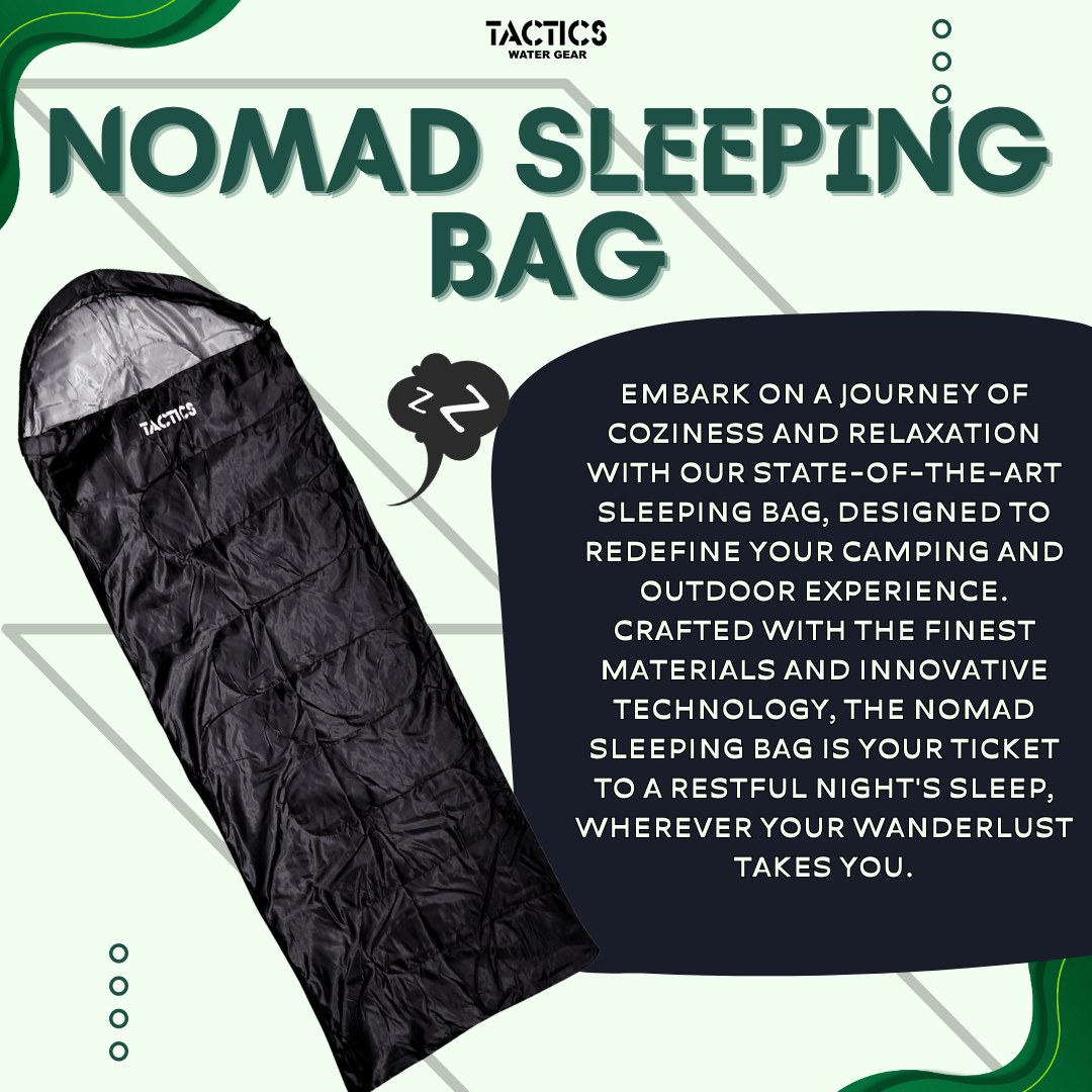 Tactics Nomad Sleeping Bag 210X75CM Camping and Hiking Sleeping Bag ...