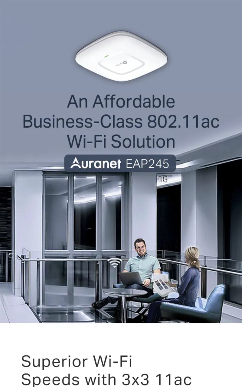 TP-Link | EAP245 | AC1750 | Wireless | Dual Band | Gigabit | Ceiling ...