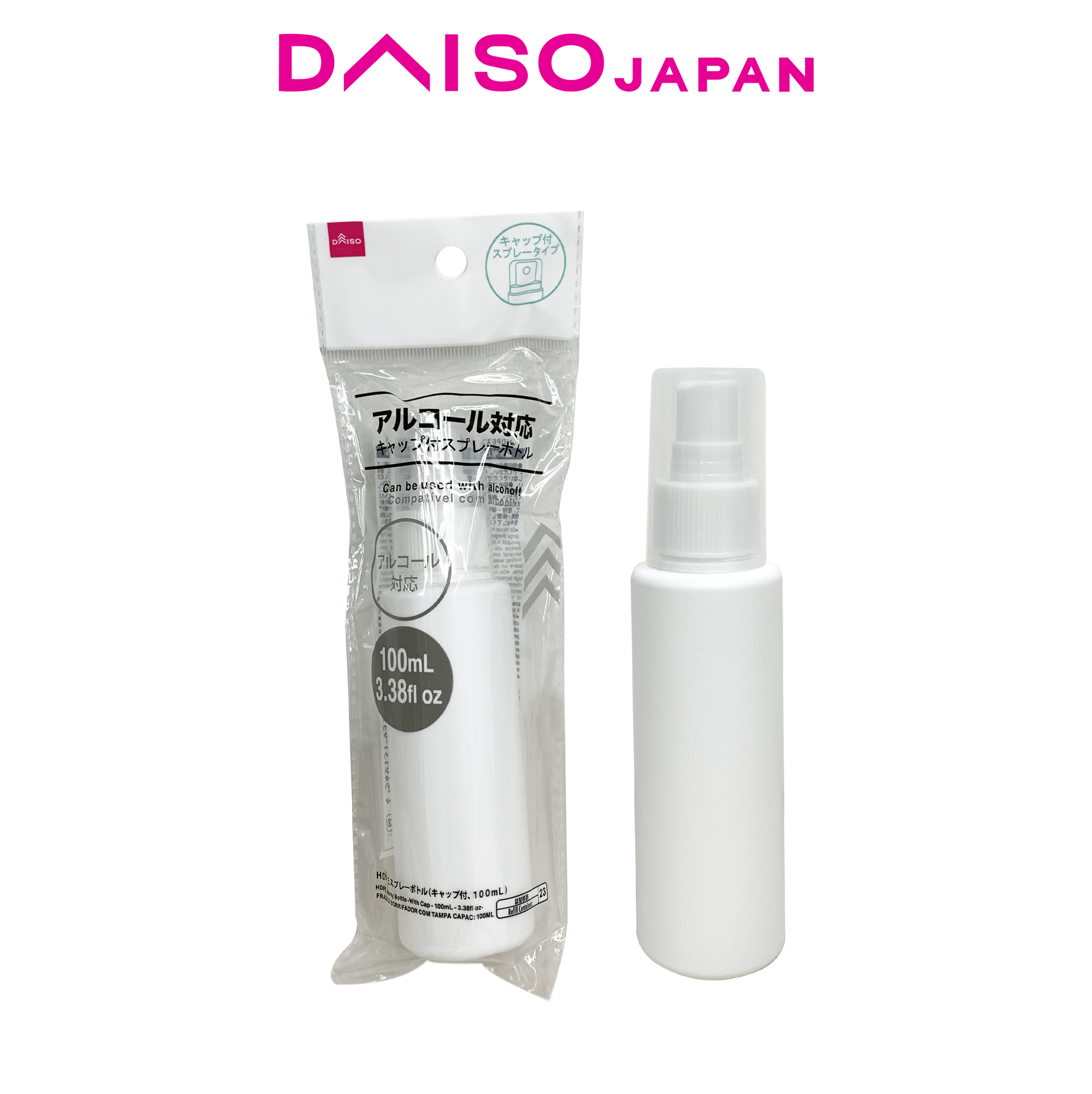 Daiso Spray Bottle with Cap (100ml) | Shopee Philippines