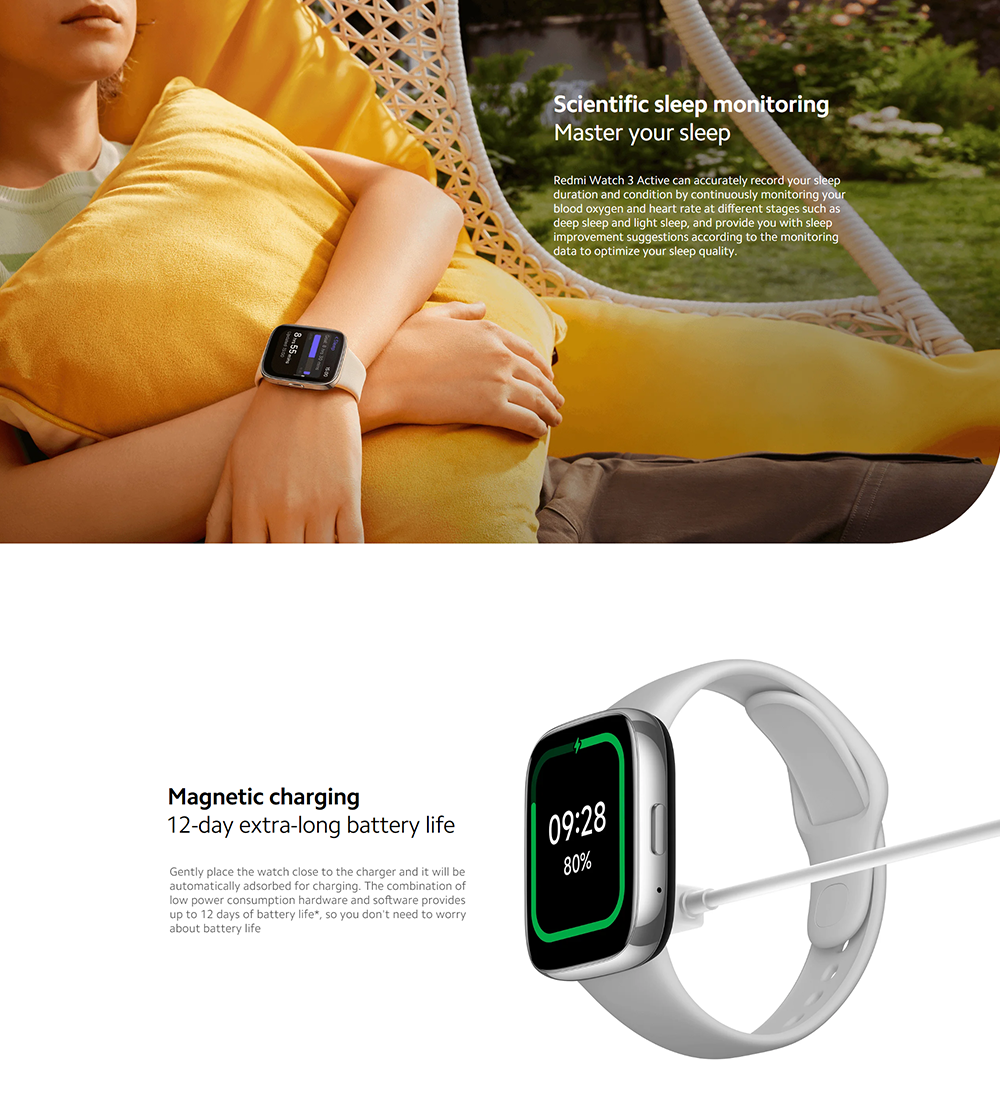 Xiaomi Redmi Watch 5 Active/Redmi Watch 3 Active Fitness Tracker 5ATM ...