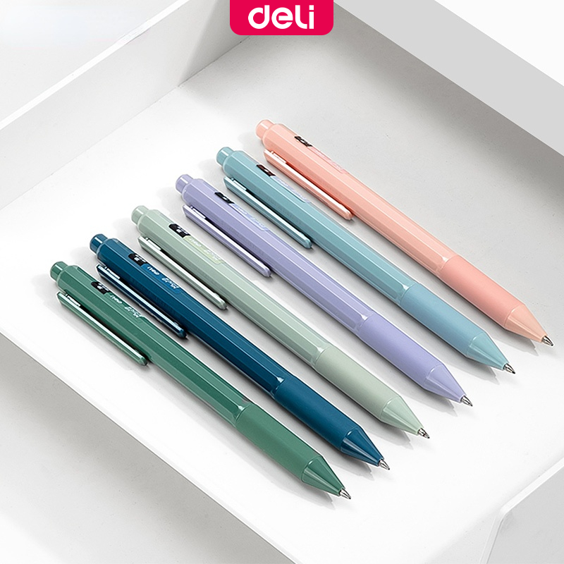 Deli Press Writing Gel Pen 0.5 mm Black Refill Perfect Smooth Ballpen ...