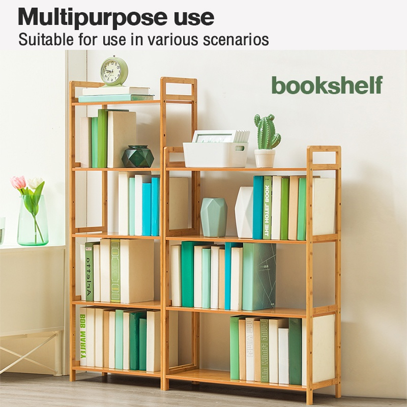 Bamboo Storage Rack Shelf Wooden Shelves Organizer Kitchen Rack Kitchen ...