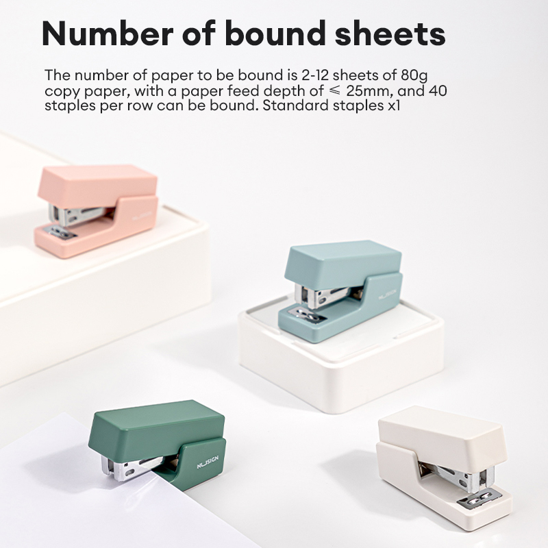 Nusign by Deli NS083 Mini Stapler With Staples Cute Small Staplers ...