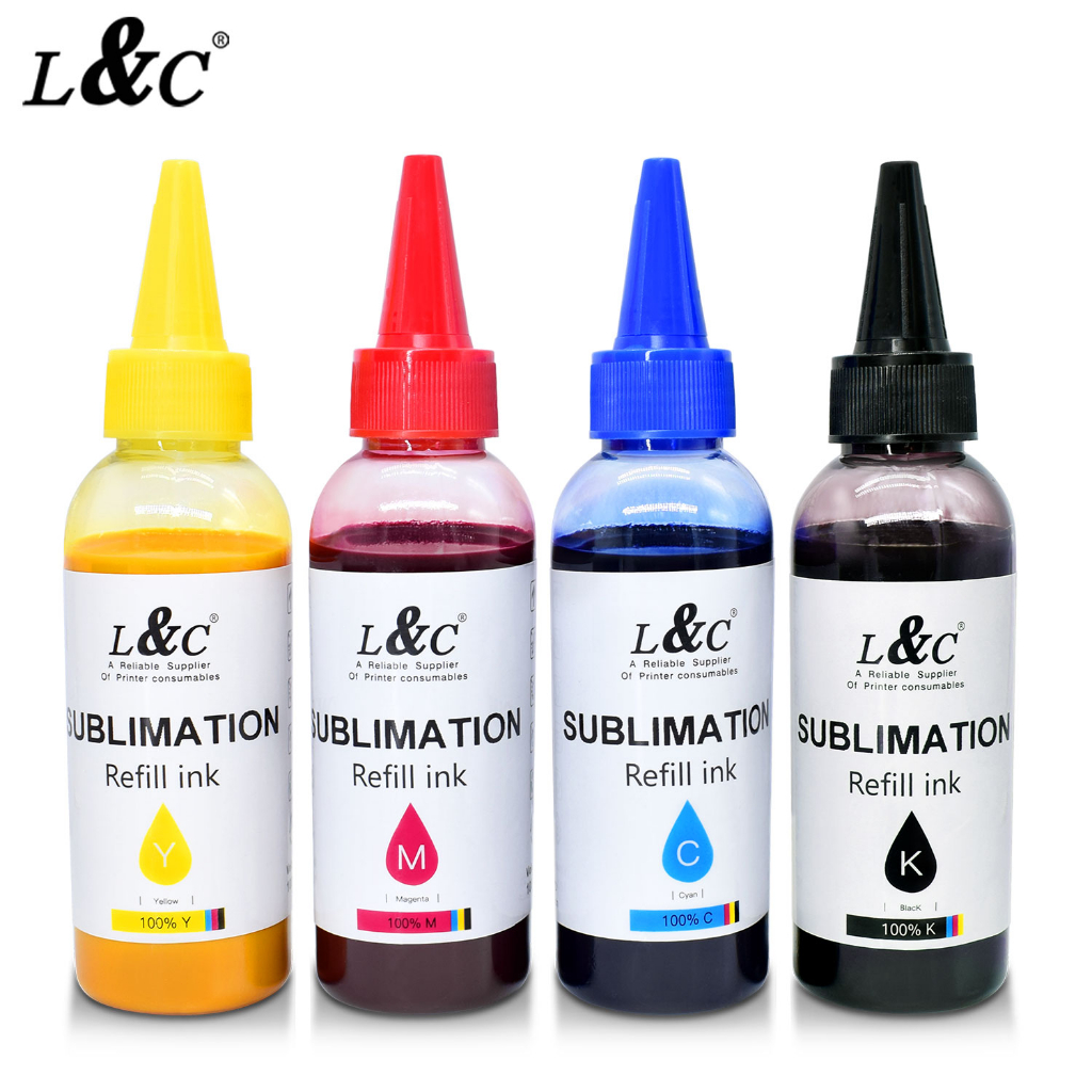 L&C Sublimation Ink 100ML Refill Ink With Needle Gloves Compatible For ...