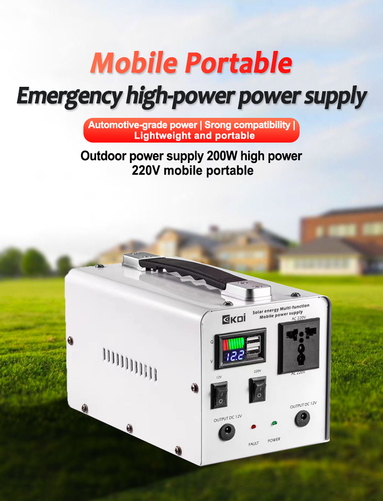Power Station 200W/220V Portable 78800mAh Big Capacity Powerbank Multi ...