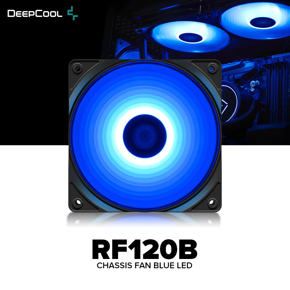 EasyPC | Deepcool RF120B/ RF120W/ RF120r pc case fan| Blue/ White / Red ...