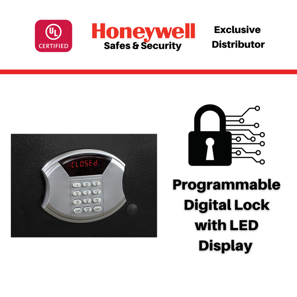 Honeywell Safe 5107 Motorized Steel Anti-Theft Security Safe Cash Vault ...