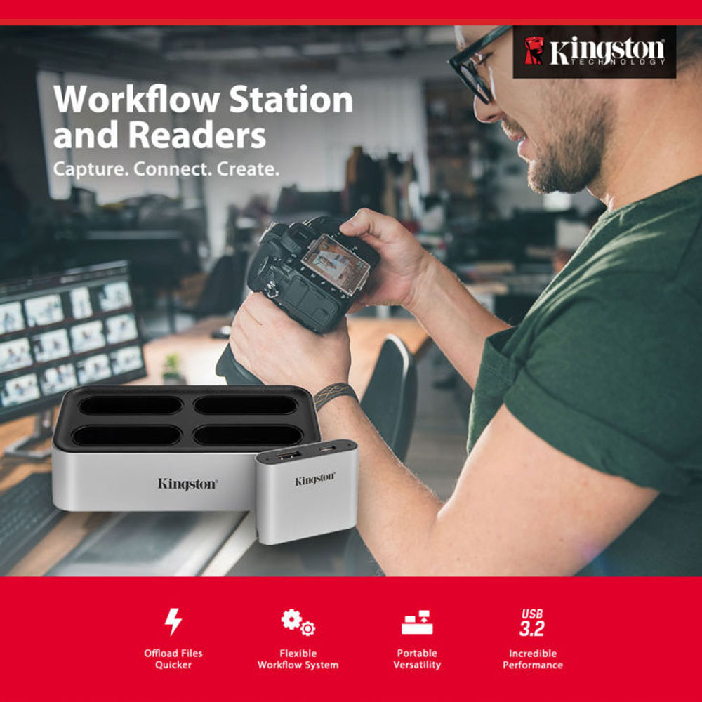 Kingston Workflow Station and Readers Station Dock USB 3.2 speeds ...