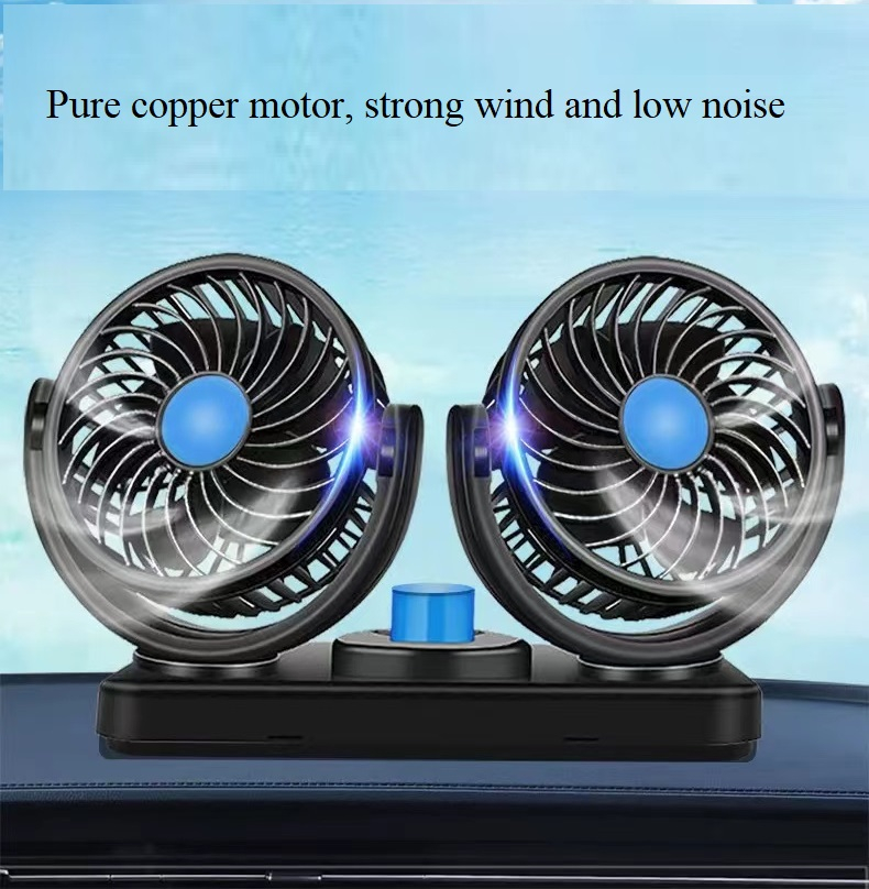 Miliso Car Fan 12V Universal Fan for Car 360 Degree Rotatable 12 Volts ...