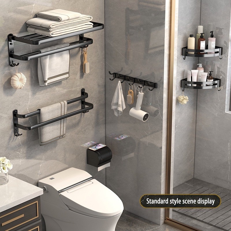 Bathroom Organizer Towel Holder Bathroom Rack Towel Rack Toilet Rack ...