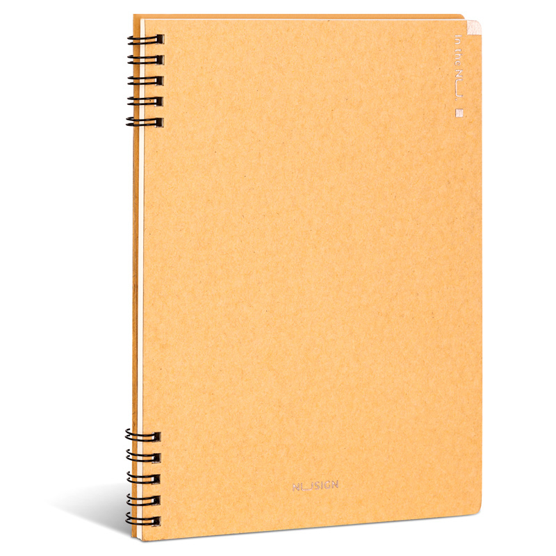 Nusign by Deli A5 Notebook 60 Sheets Leather Spiral Notebook School ...