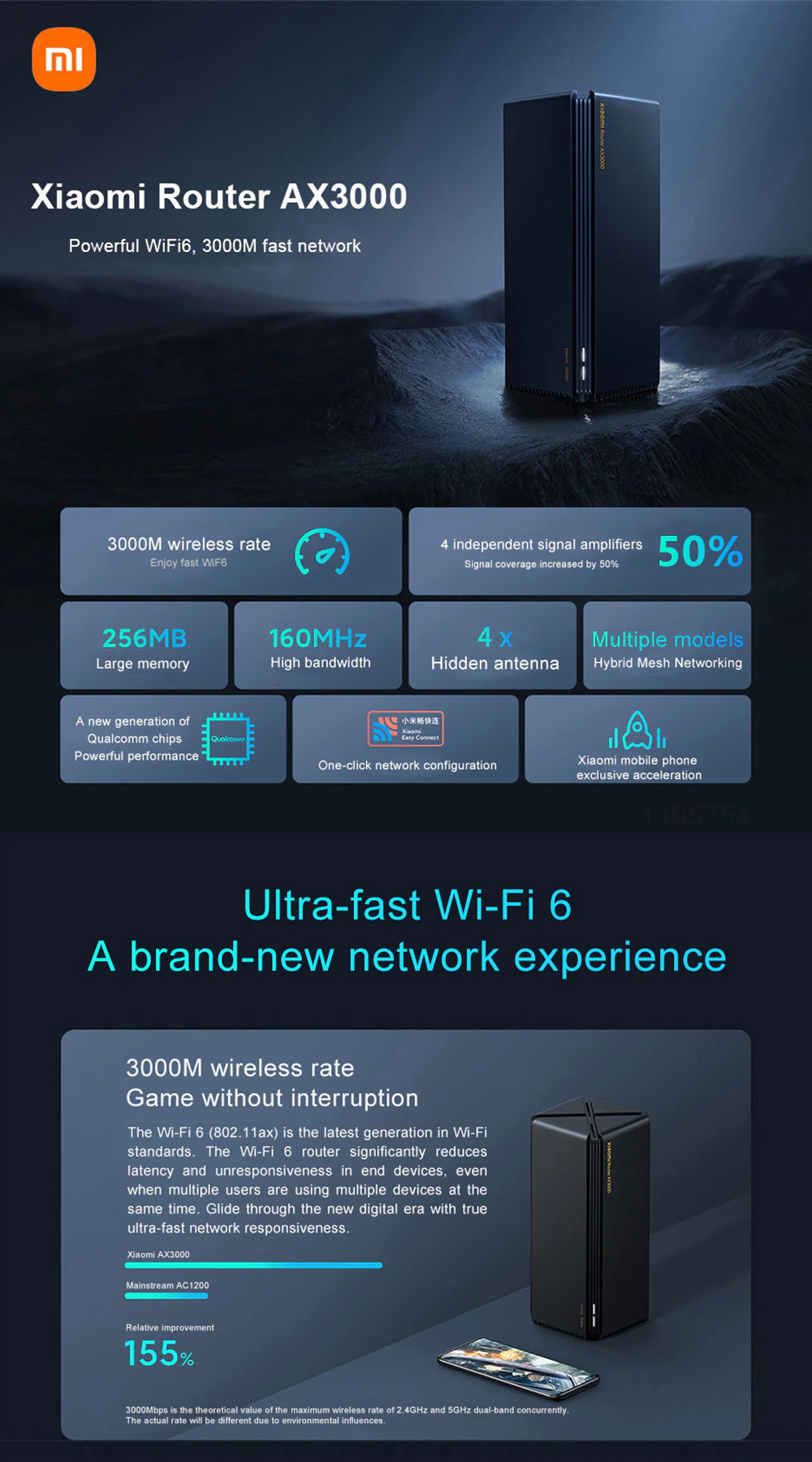 Xiaomi Router AX3000 Mesh | Shopee Philippines