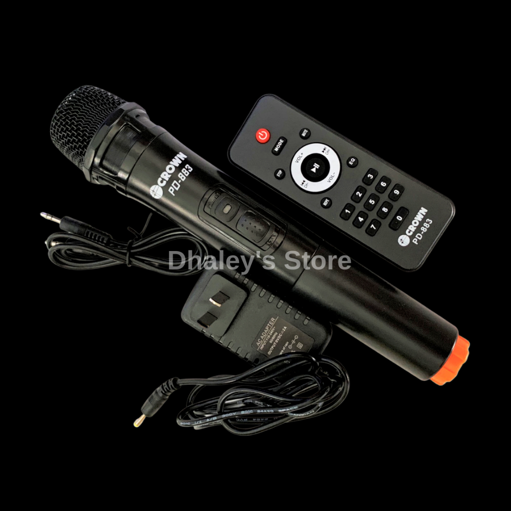 Crown PD-883 Portable Dancing Light Baffle with Wireless Microphone ...