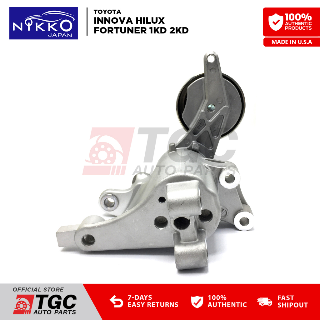 Nikko Japan Tensioner V-Belt Assembly Toyota Innova Hilux Fortuner 1KD ...