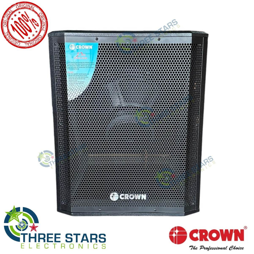 Original Crown BF-15SW 15" 700W Passive Subwoofer | Shopee Philippines