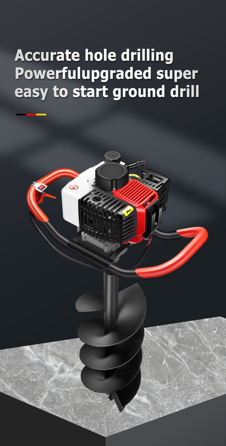 FAKUU Earth Ground Auger Drill Machine Post Hole Digger 2 Stroke ...