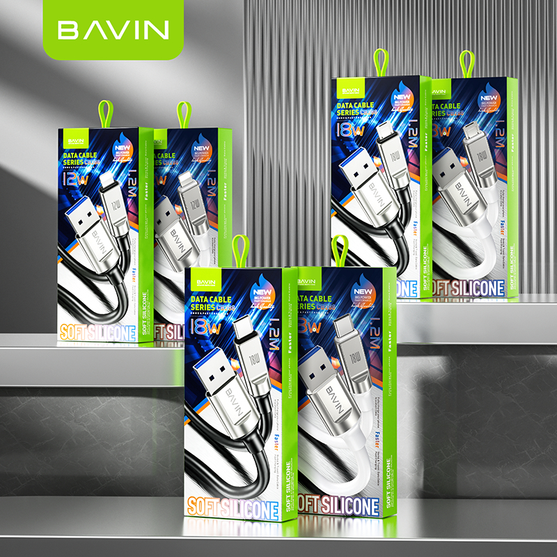 BAVIN CB288 60W PD Fast Charging Soft Silicone Thick Wire Data Cable ...