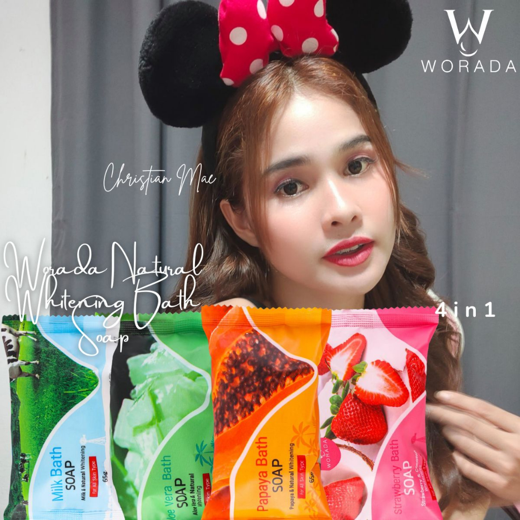 WORADA 10X Whitening Moisturizing Deep Cleaning Bath Soap 65g (Milk ...
