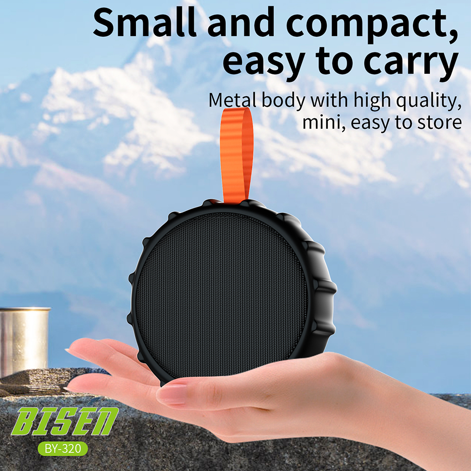 Bisen BY-320 Portable Bass Mini Bocina Altavoz Aux Hifi Loud Bike ...