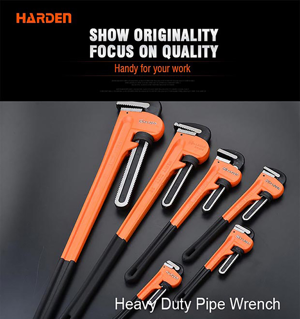 Harden 12" - 24″ Heavy Duty Pipe Wrench | Shopee Philippines