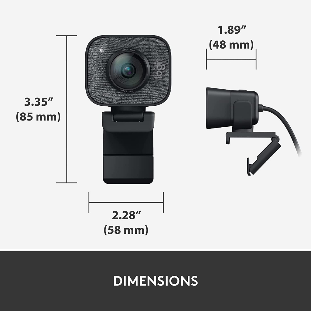 Logitech StreamCam Full HD 1080p 60fps USB Type C Webcam for Windows ...
