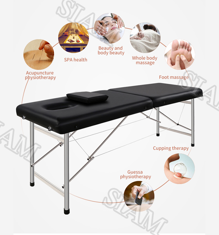 Foldable Sturdy Comfortable Beauty Bed Massage Bed Spa Facial Portable 4416
