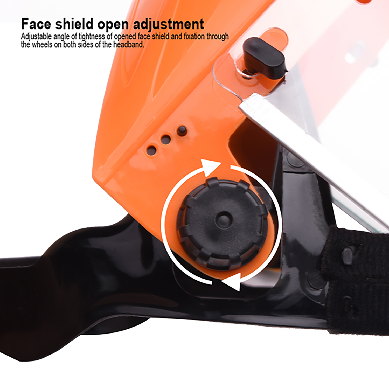 Harden 780502 275mm Face Shield PP Plastic Full Face Protect Shield With Tightness Adjustment ...